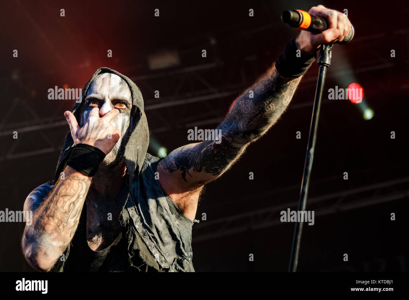 The Irish extreme metal band Primordial performs a live concert at the ...
