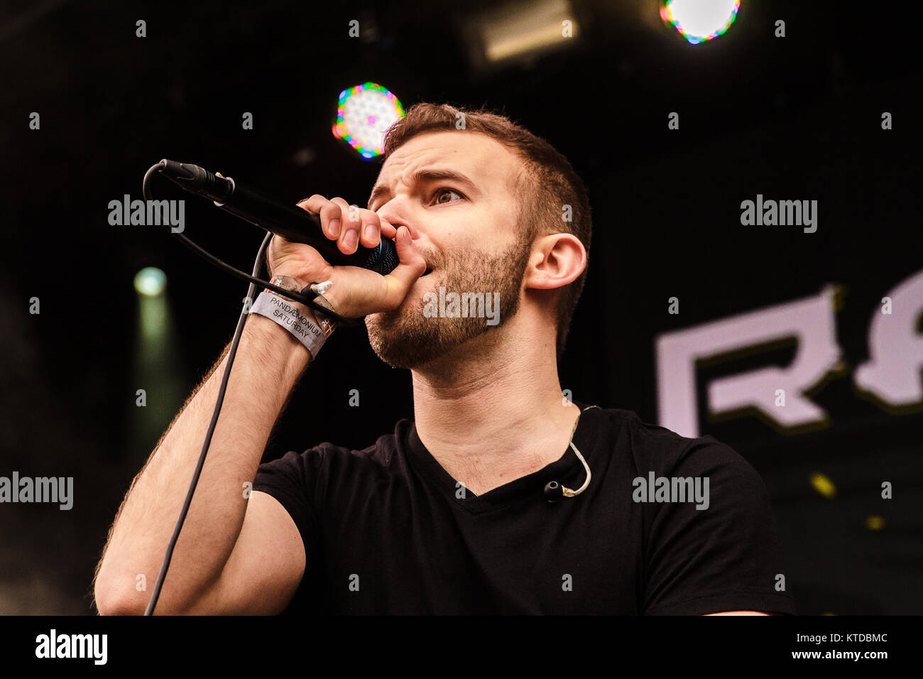 The Danish metalcore band Raunchy performs a live concert at the Danish ...