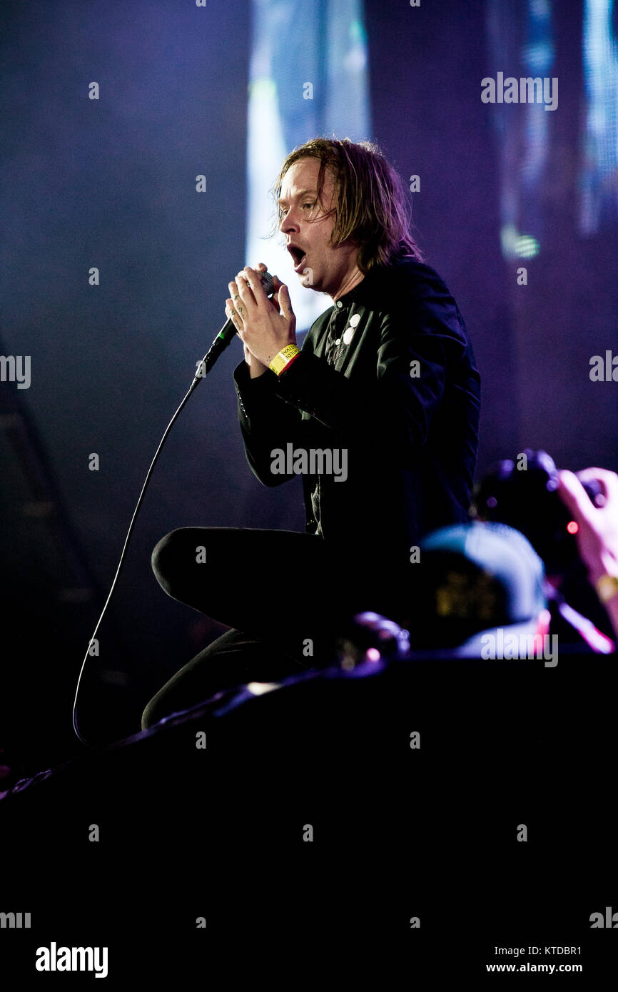 The Swedish hardcore punk band Refused performs a live concert at the ...