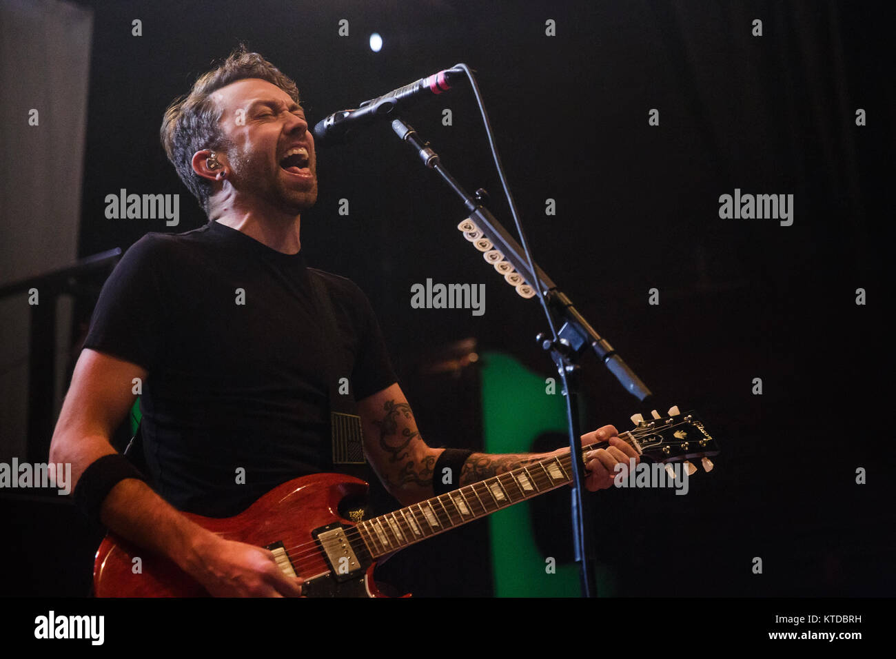 Rise Against, the American melodic hardcore band, performs a live ...