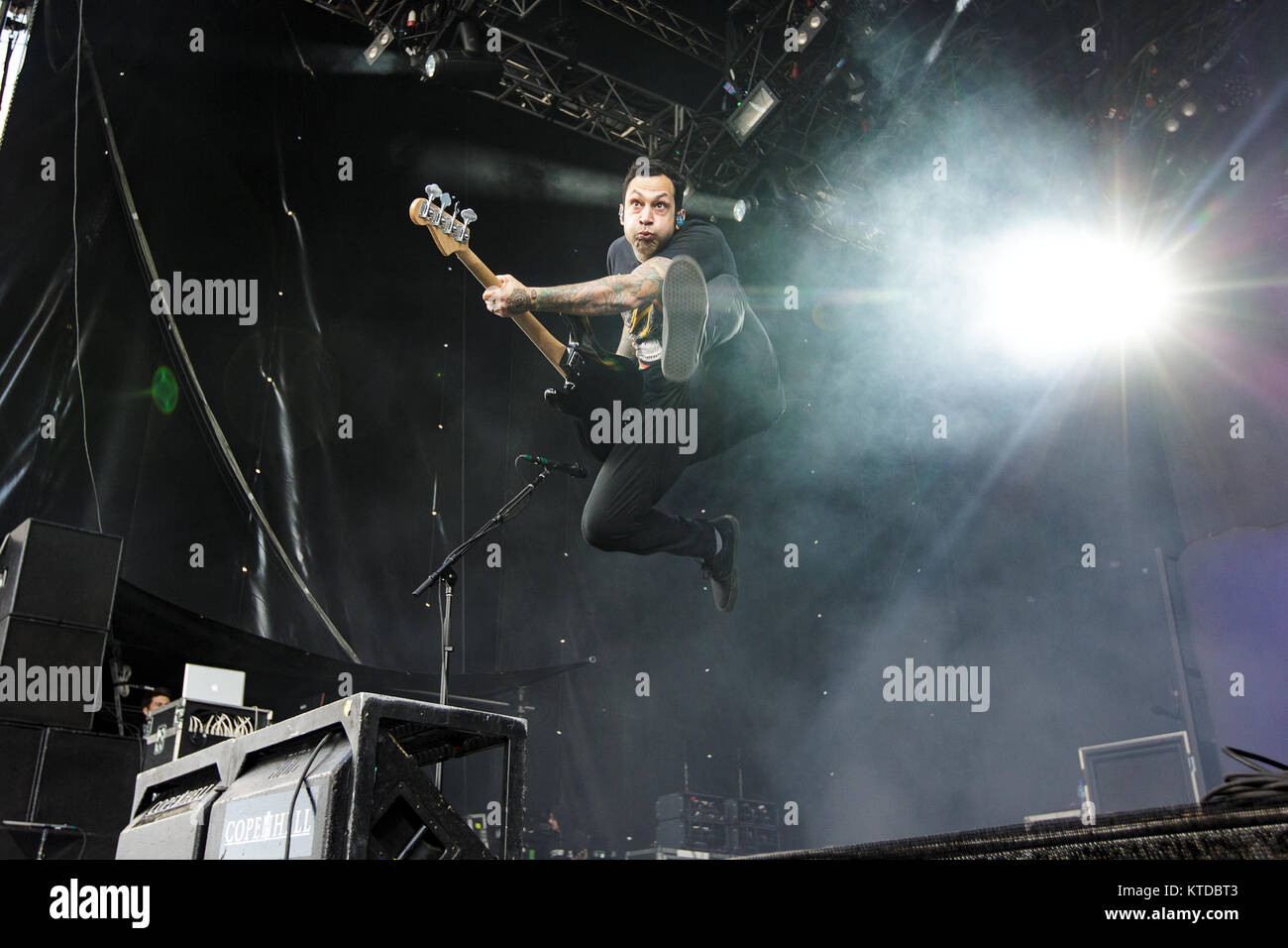 Rise Against, the American melodic hardcore band, performs a live ...