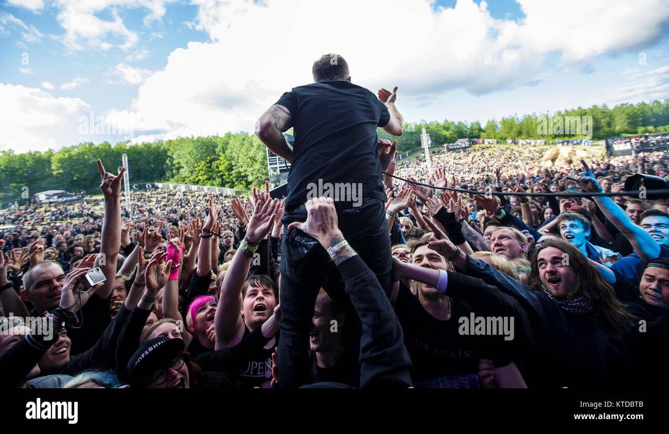 Rise Against, the American melodic hardcore band, performs a live ...