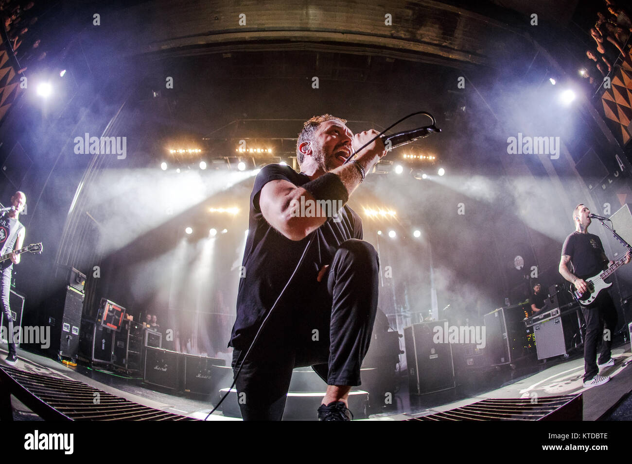 Denmark, Copenhagen - October 29, 2017. The American punk band Rise ...