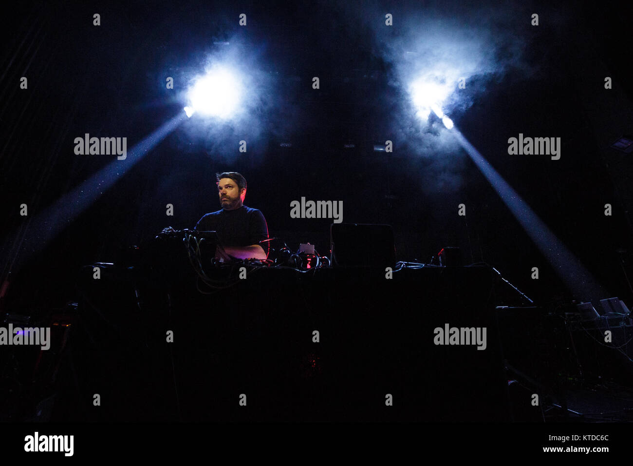 The German electronic musician, DJ and producer Shed performs a live DJ ...