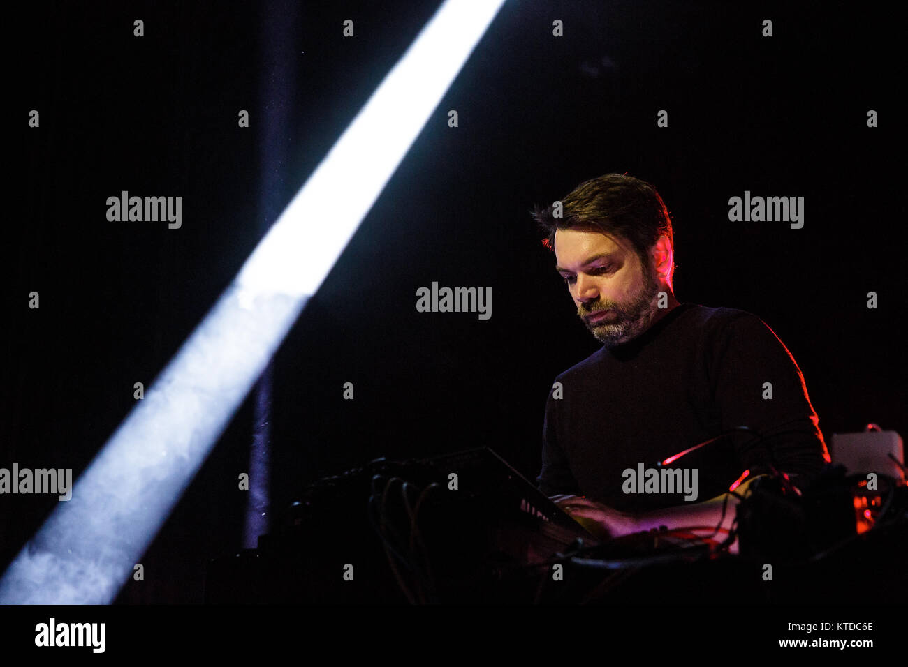 The German electronic musician, DJ and producer Shed performs a live DJ ...