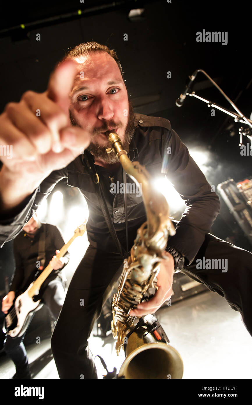 The Norwegian avant-garde music group Shining performs a live concert ...