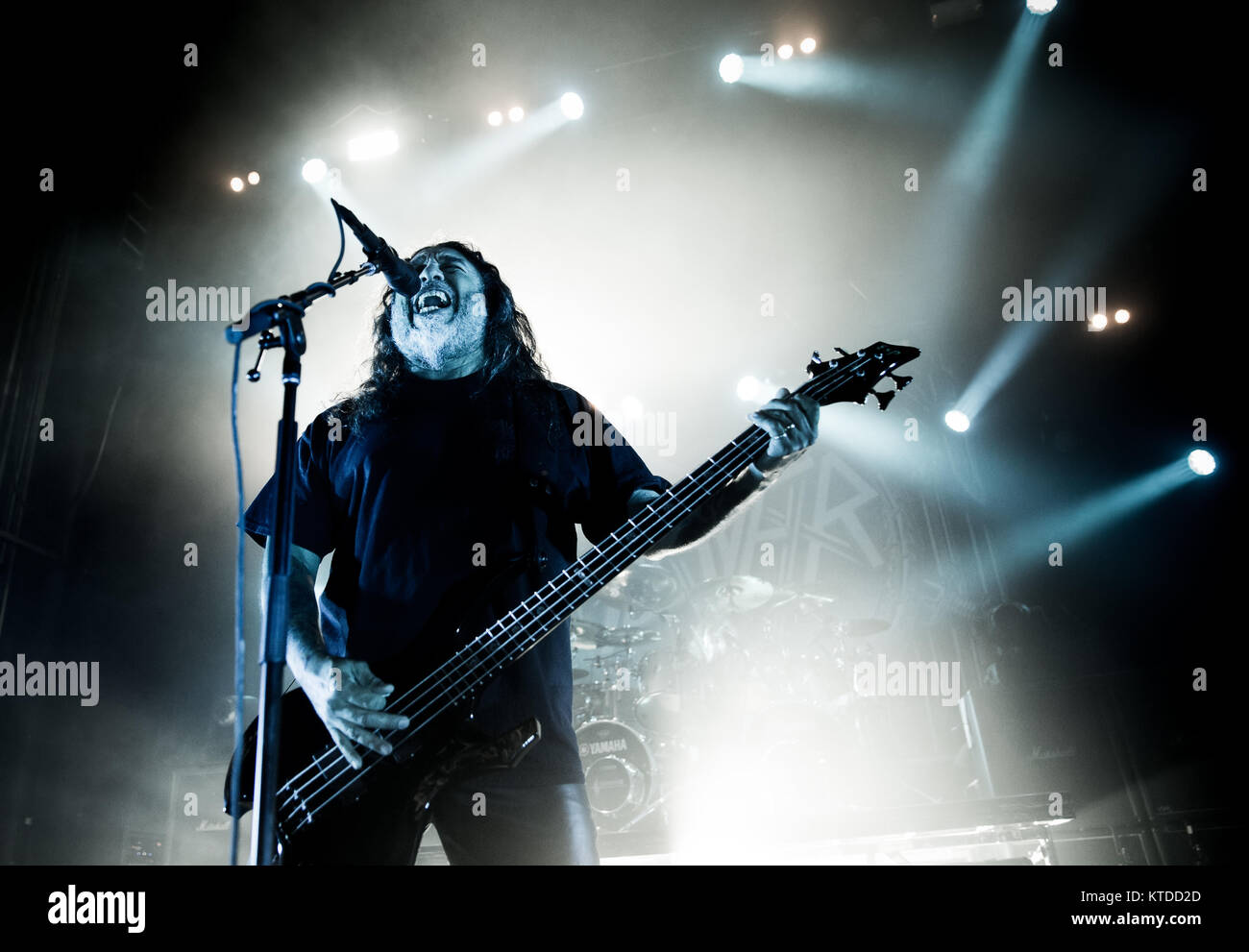 The American thrash metal band Slayer performs a live concert at VEGA ...