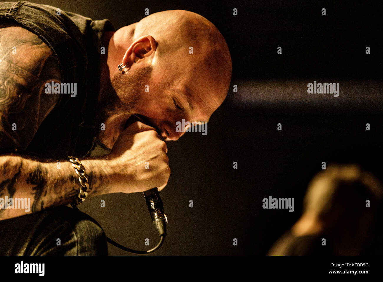 The Swedish heavy metal band Soilwork performs a live concert at Amager ...