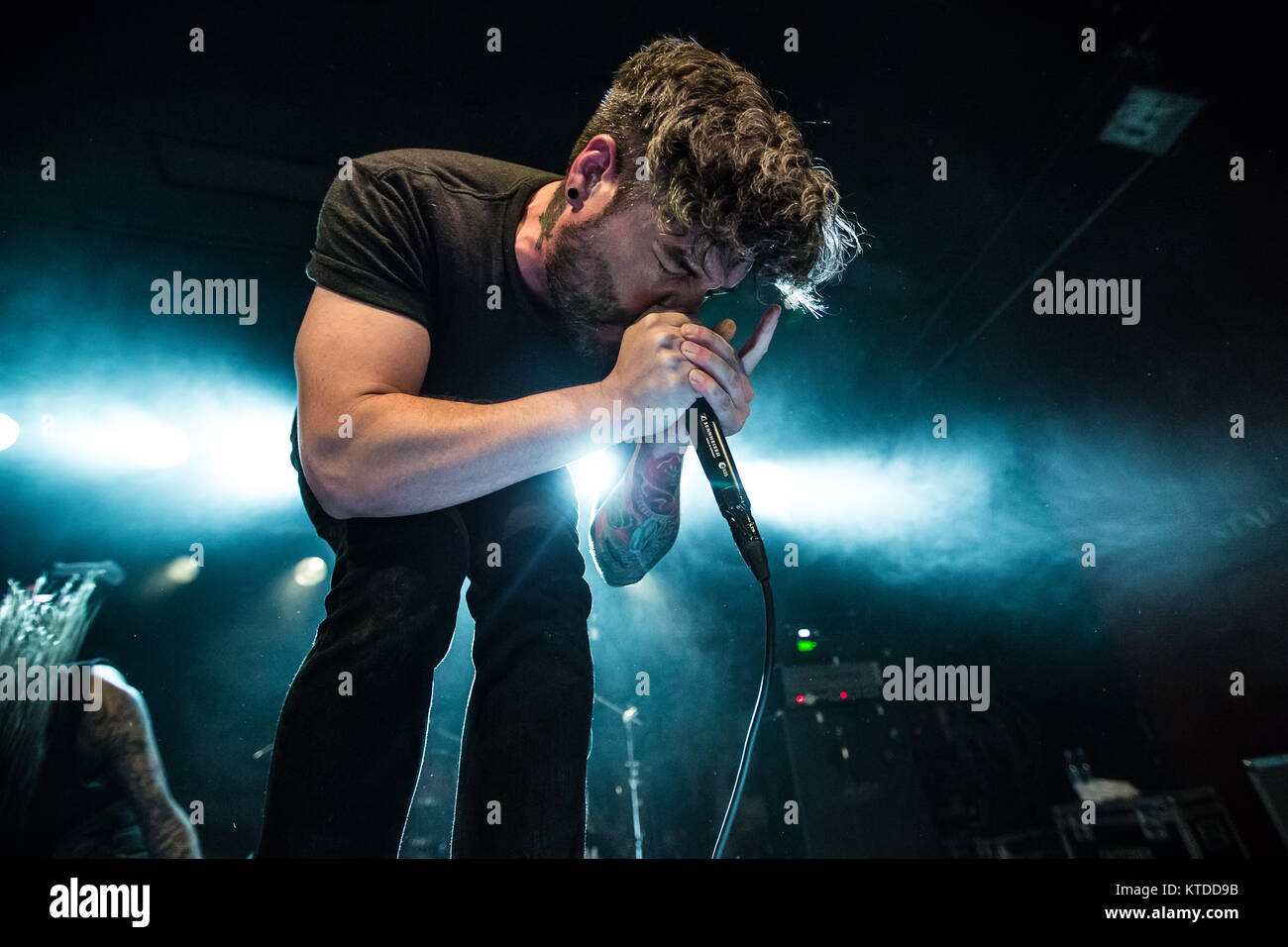 The American deathcore band Suicide Silence performs a live concert at ...
