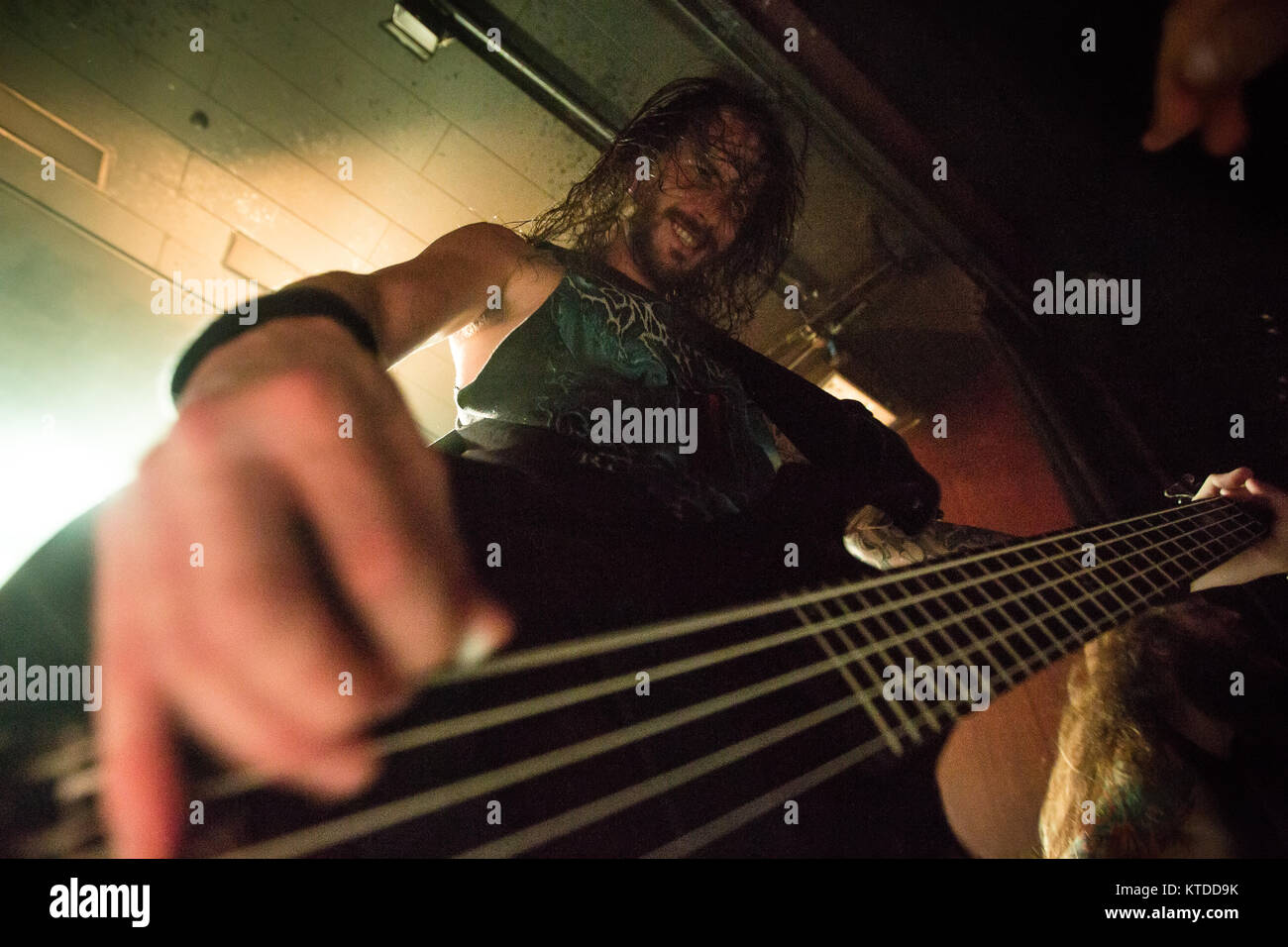 The American deathcore band Suicide Silence performs a live concert at ...