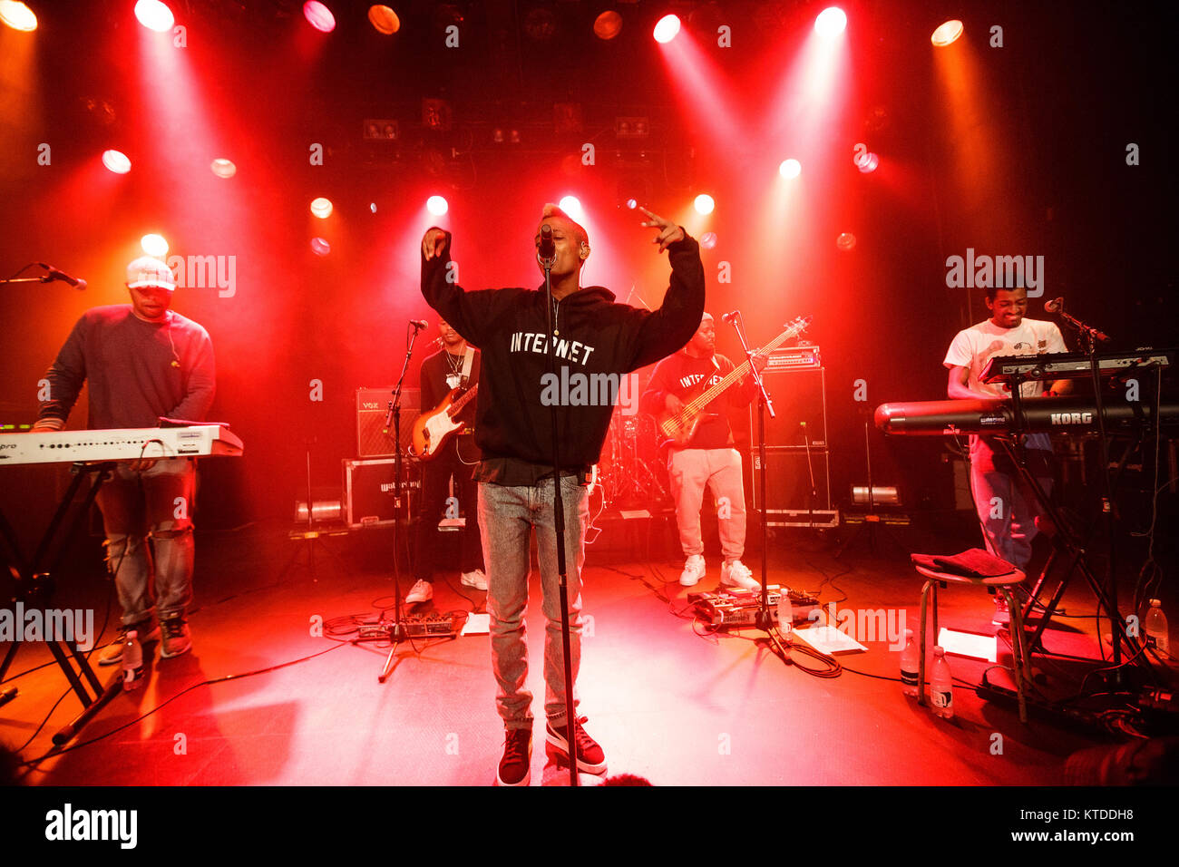 The American neo soul band The Internet performs a live concert at ...