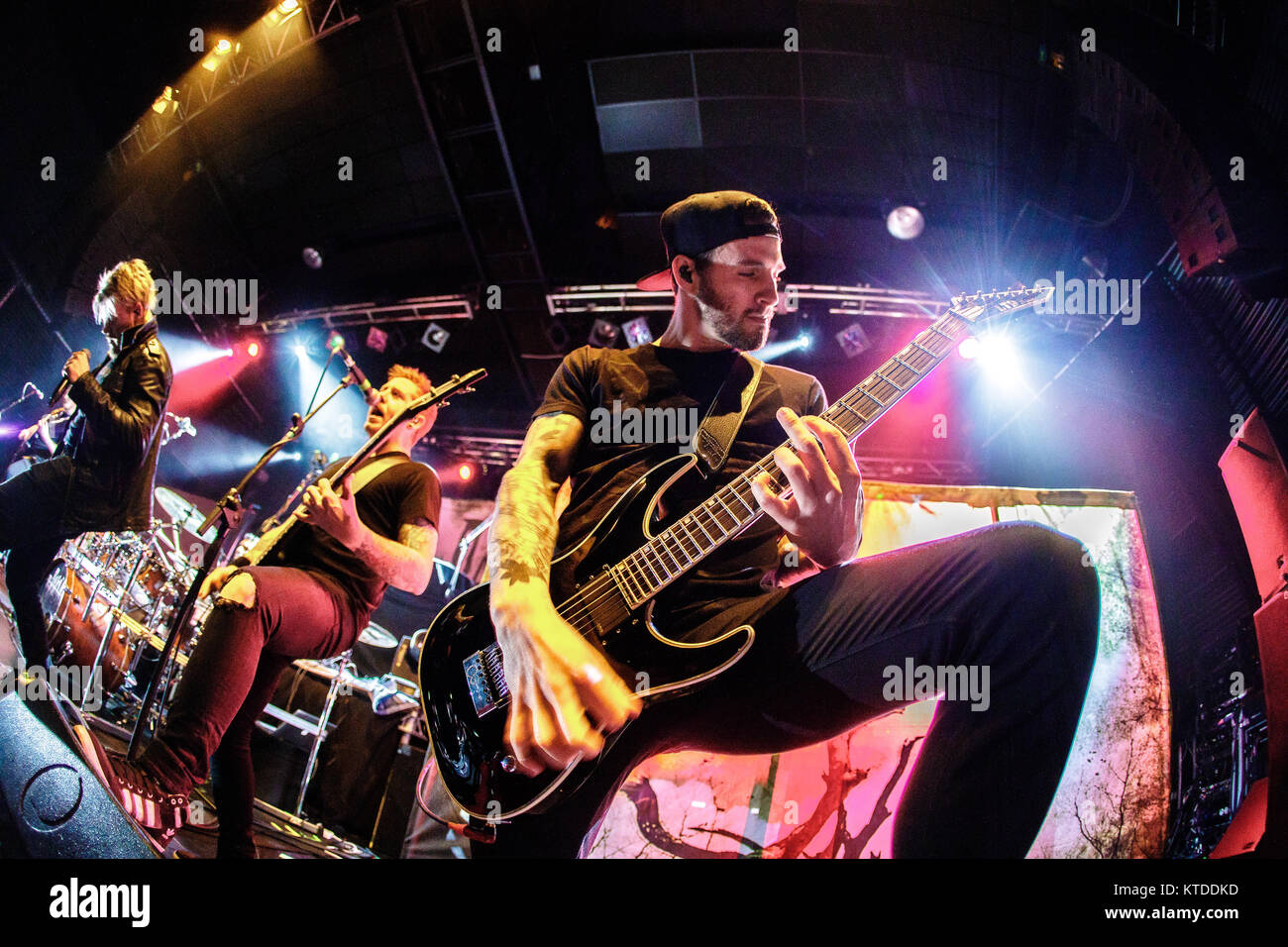 The American metalcore band The Raven Age performs a live concert at ...