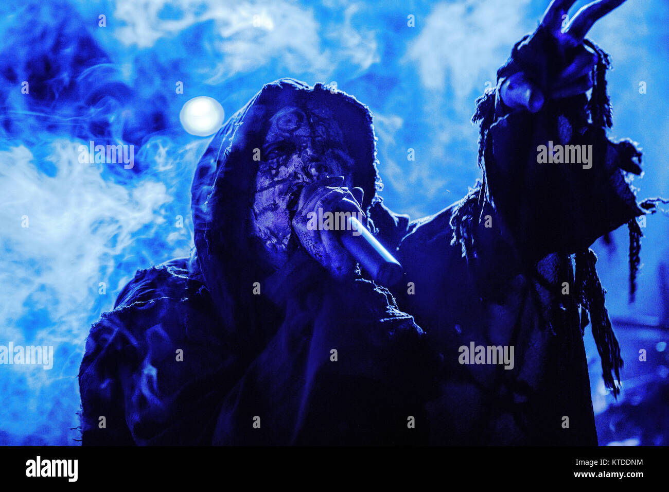 The Norwegian black metal band Mayhem performs a live concert at Amager ...
