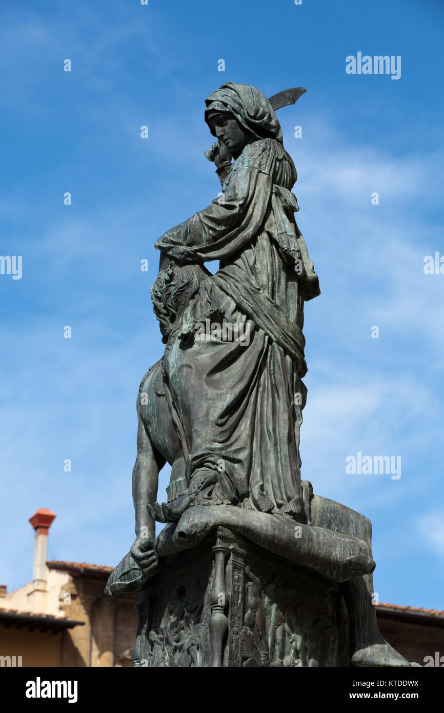 Florence - The statue of Judith and Holofernes. The statue of Judith ...