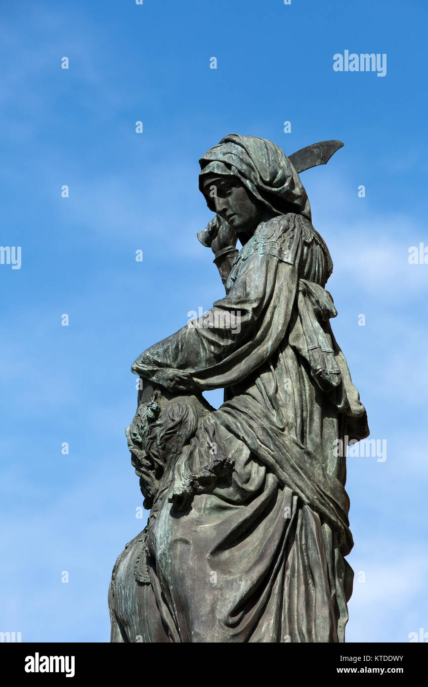 Florence - The statue of Judith and Holofernes. The statue of Judith ...