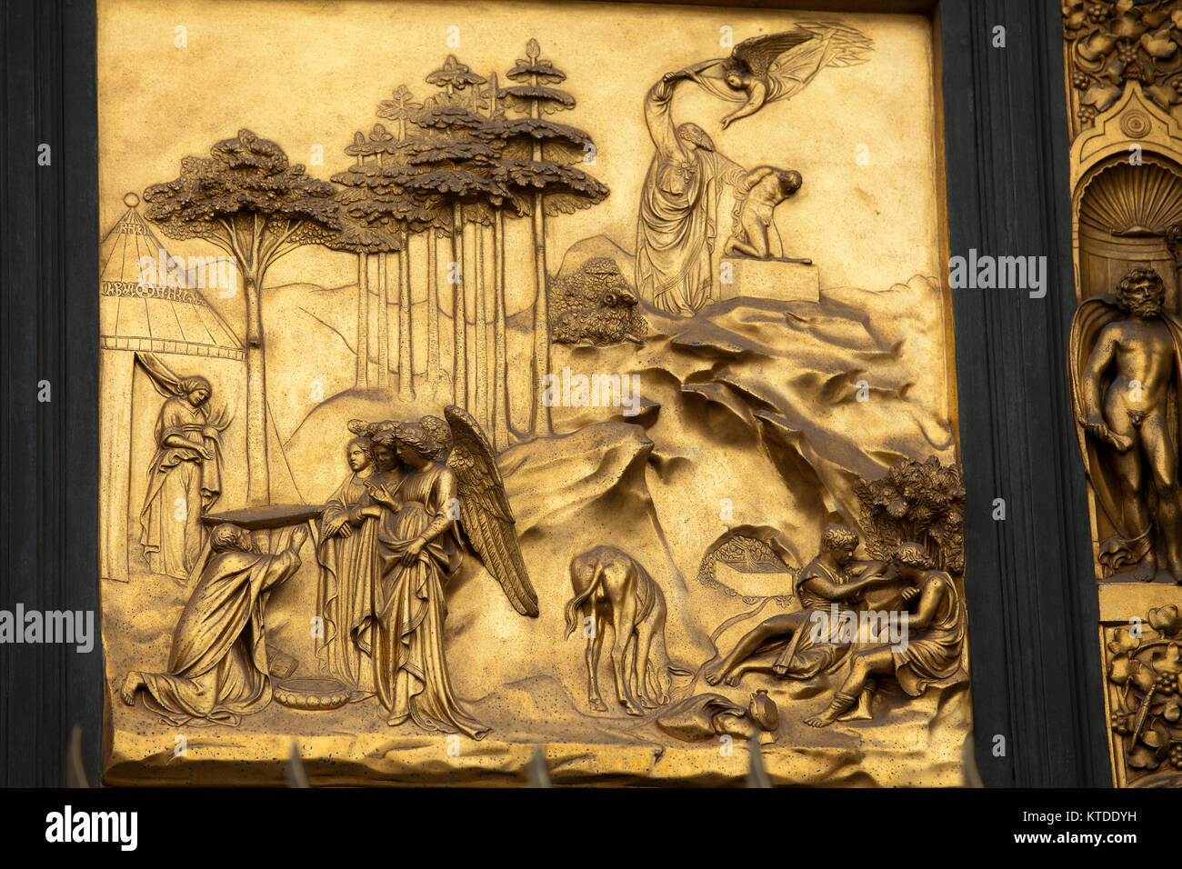 Ghiberti gates of paradise abraham and isaac hi-res stock photography ...