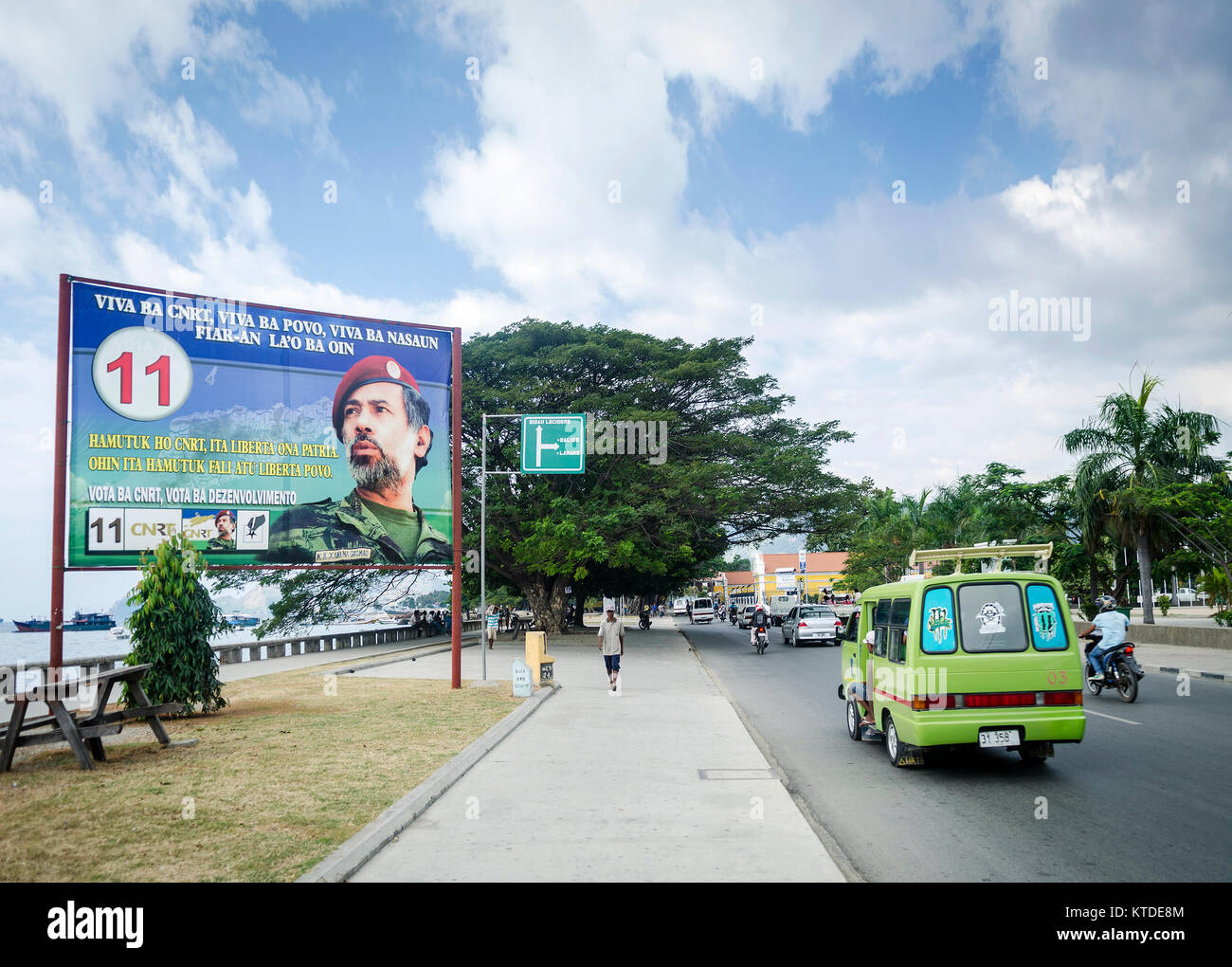 street scene in downtown dili city road in east timor leste Stock Photo ...