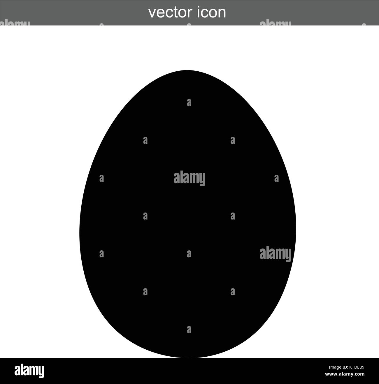 Egg vector icon isolated on white food symbol Stock Vector Image & Art ...