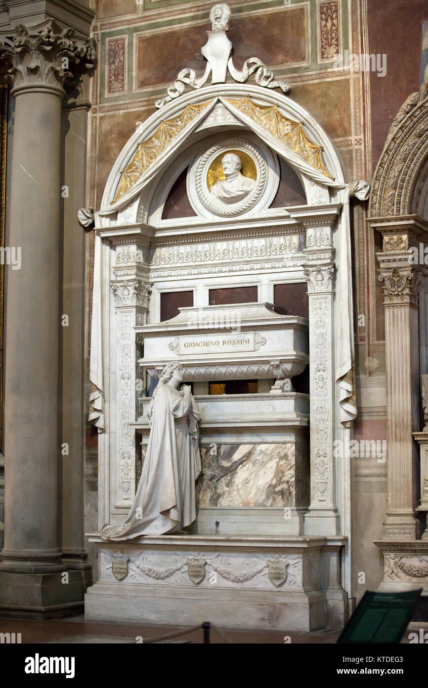Florence - Basilica of Santa Croce interior. Tuscany Stock Photo - Alamy