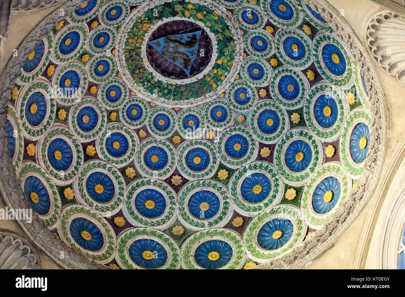 Florence - Santa Croce, Interior of the Pazzi Chapel Stock Photo - Alamy