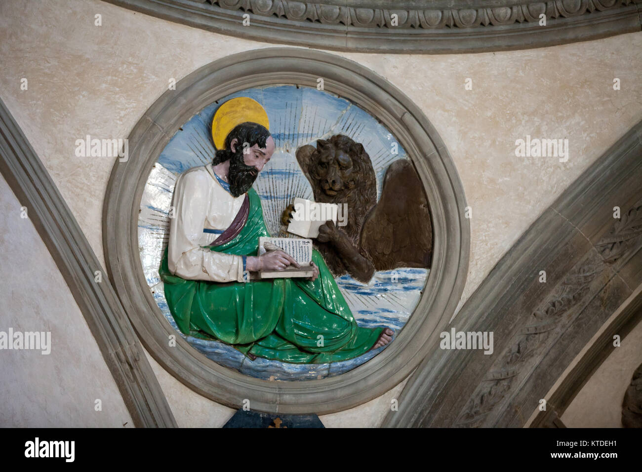 Florence - Santa Croce, Interior of the Pazzi Chapel Stock Photo - Alamy