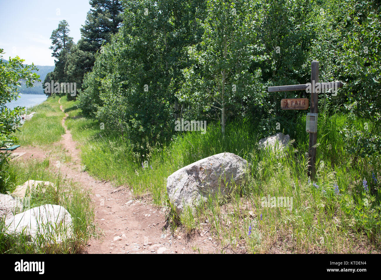 Durango, Colorado - Trailhead sign for hiking in the Rocky Mountains ...
