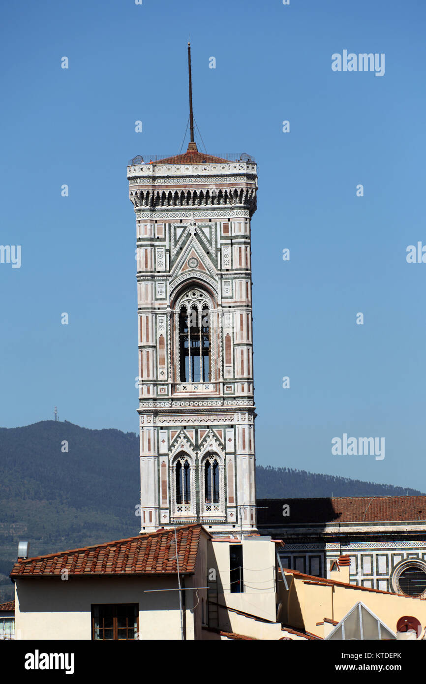 View of the Giotto's bell tower - Florence Stock Photo - Alamy
