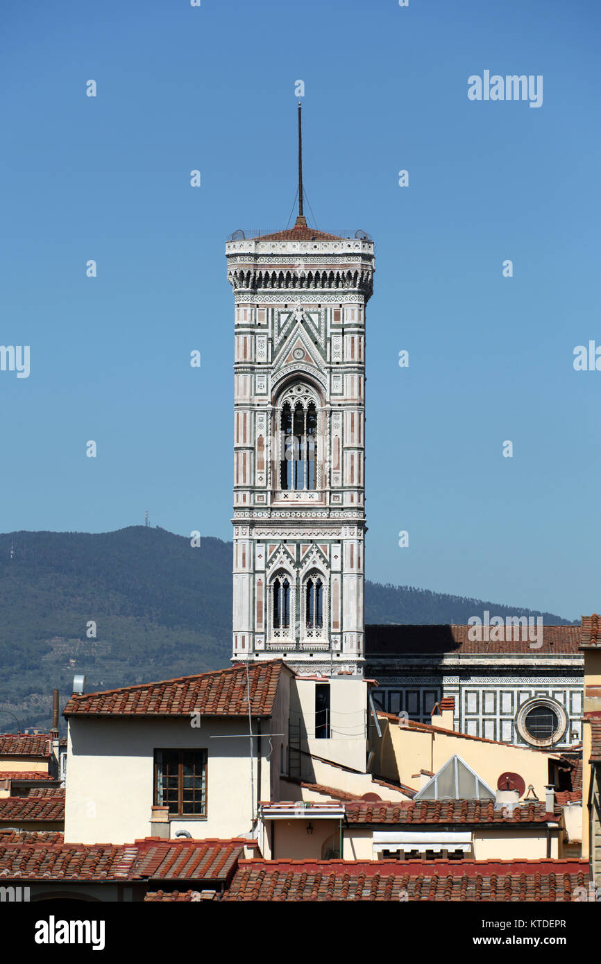 View of the Giotto's bell tower - Florence Stock Photo - Alamy
