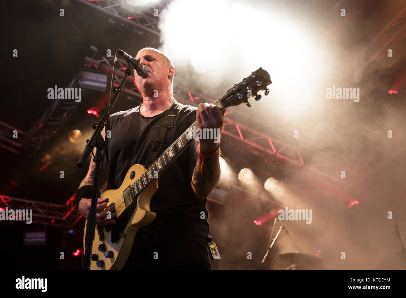 The American avant-garde metal band Tombs performs a live concert at ...