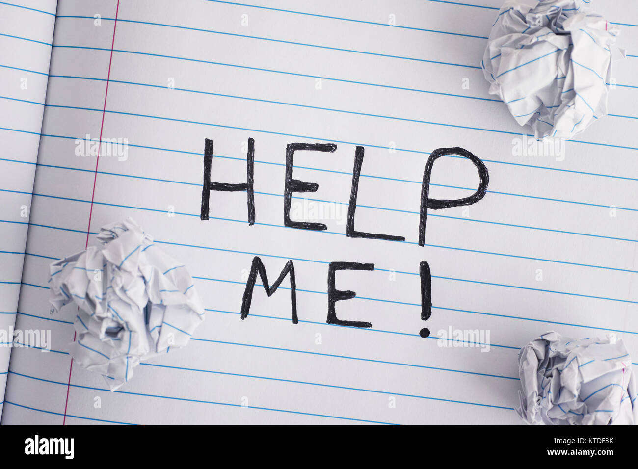 Notebook and crumpled paper hi-res stock photography and images - Alamy