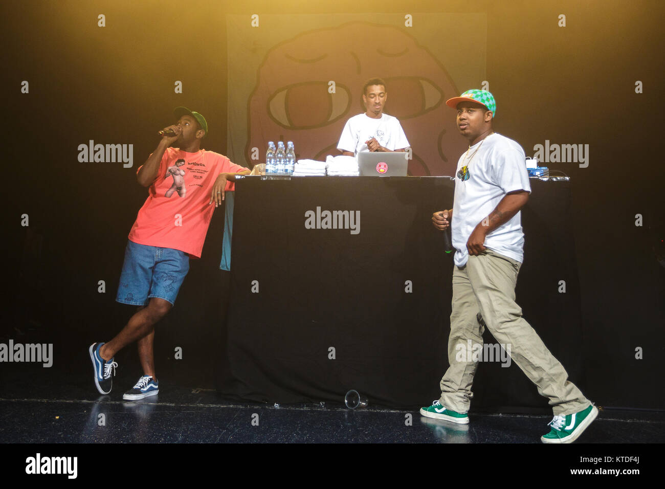 The American rapper and record producer Tyler, the Creator (L) performs ...