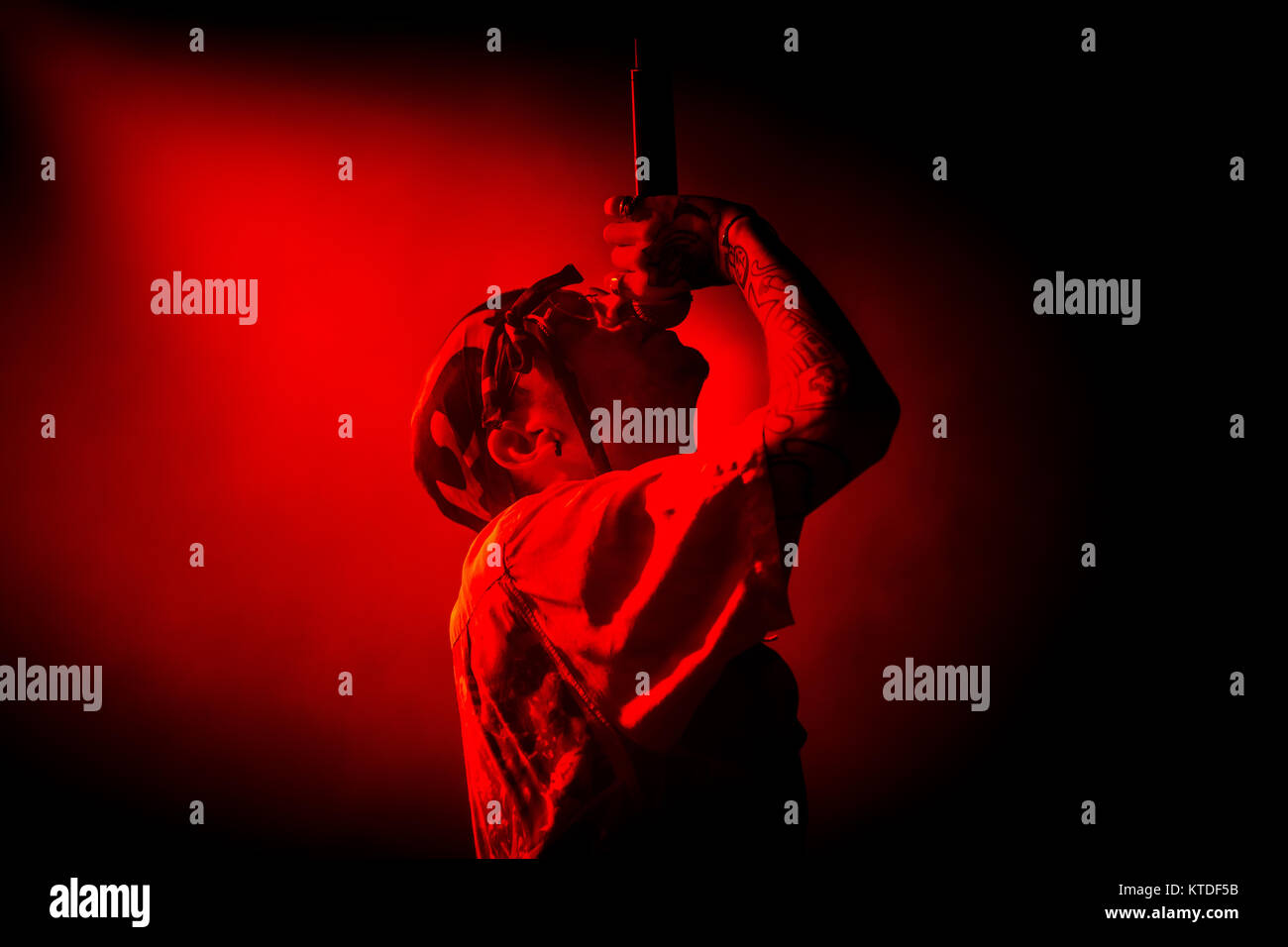 Denmark, Copenhagen - October 11, 2017. The Norwegian rapper and singer ...