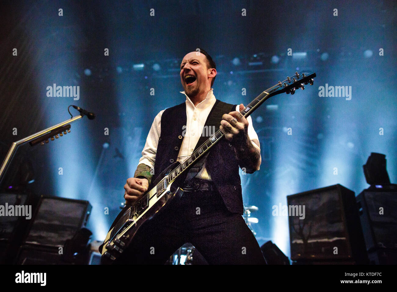 The Danish hard rock band Volbeat performs a live concert at VEGA in ...