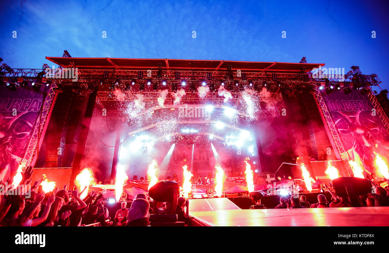 The Danish hard rock band Volbeat performs a live concert at ...