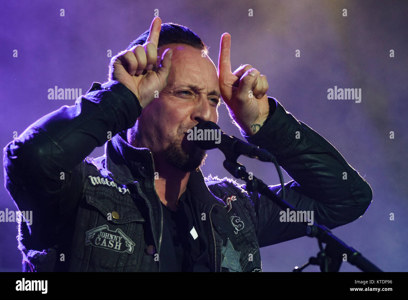 The Danish hard rock band Volbeat performs a live concert at ...