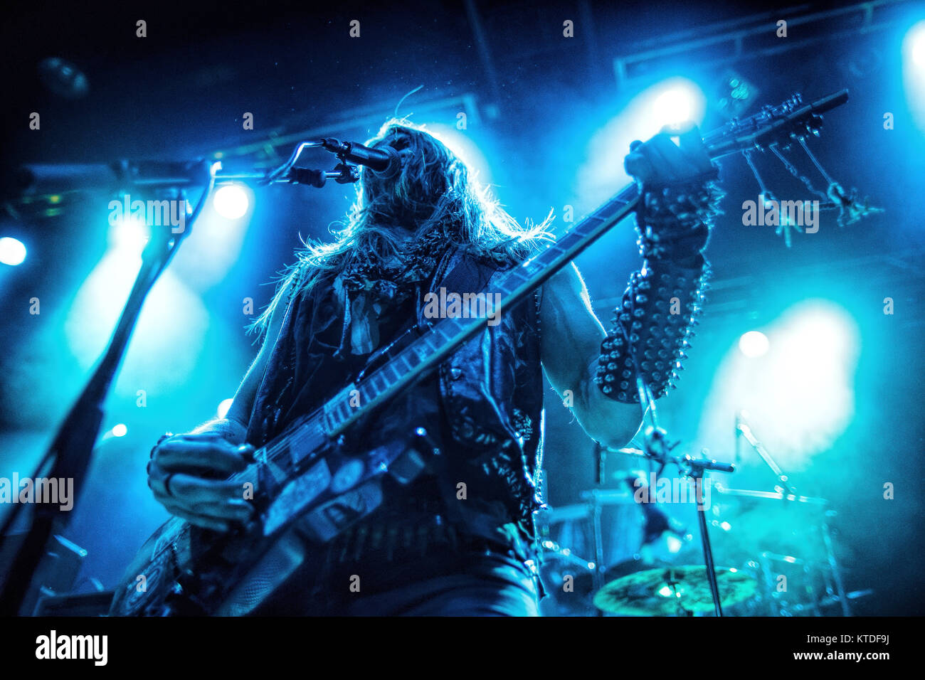 The Swedish black metal band Voodus performs a live concert at Amager ...