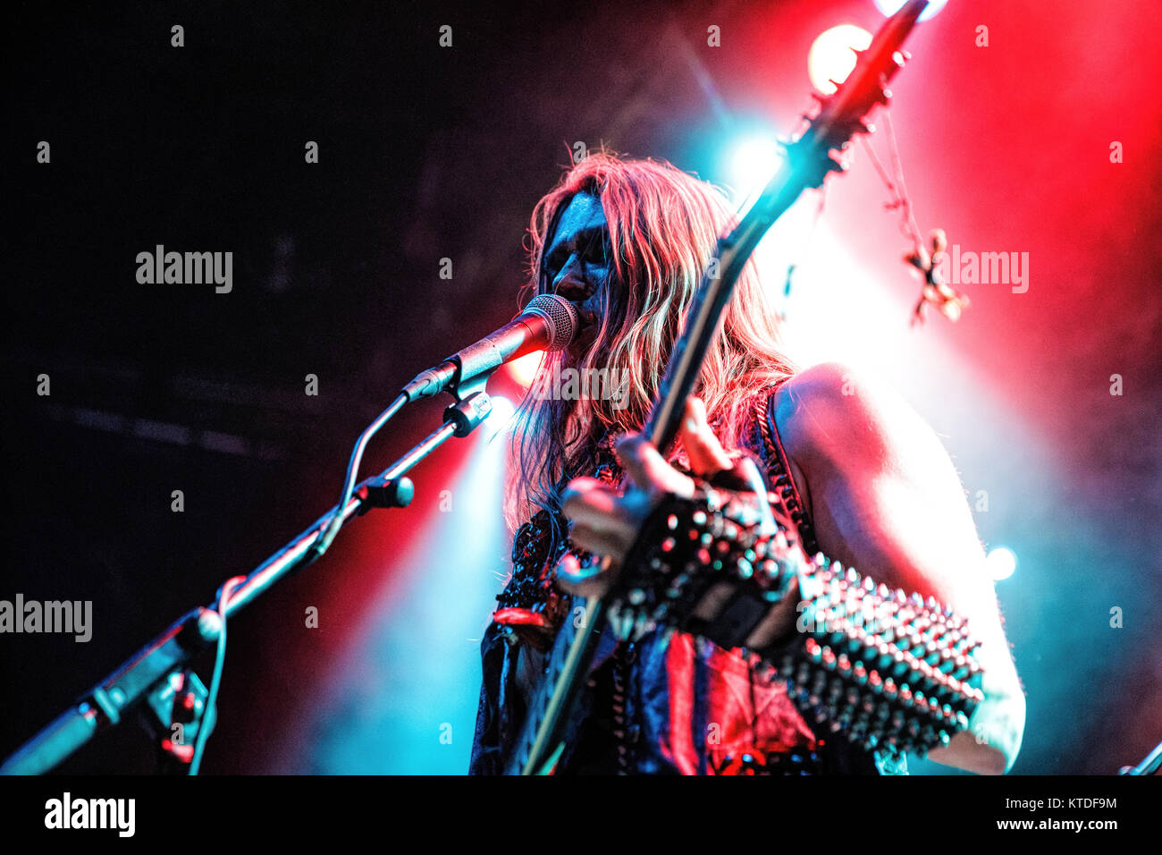 The Swedish black metal band Voodus performs a live concert at Amager ...