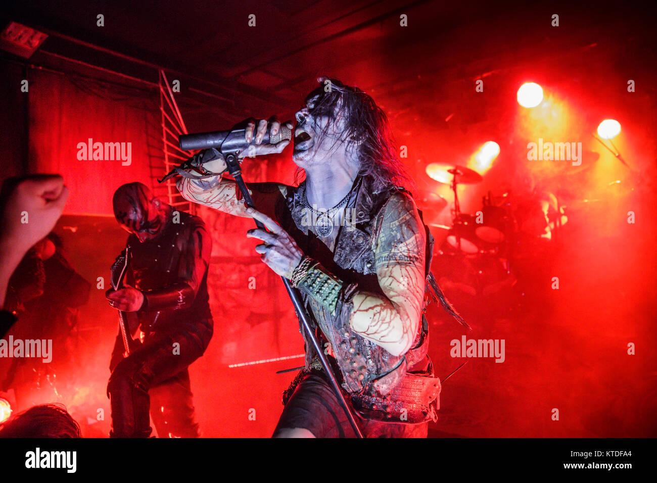 The Swedish black metal band Watain performs a live concert at VEGA in ...