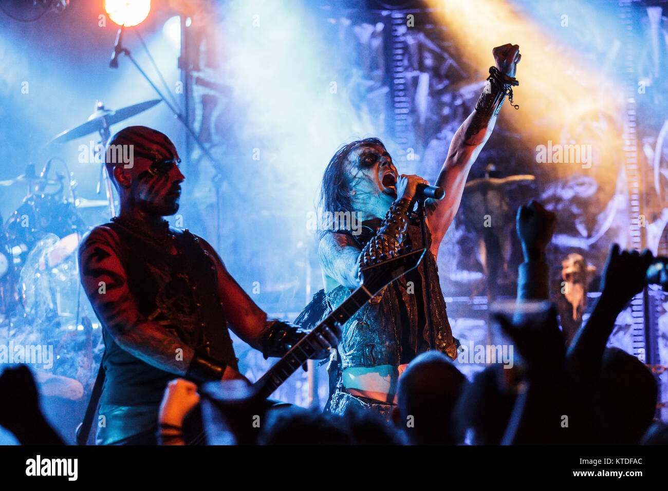 The Swedish black metal band Watain performs a live concert at VEGA in ...