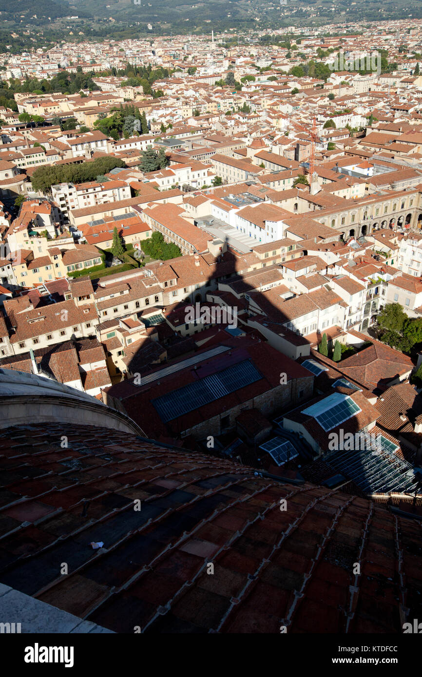 The view on Florence from the dome Duomo Stock Photo - Alamy