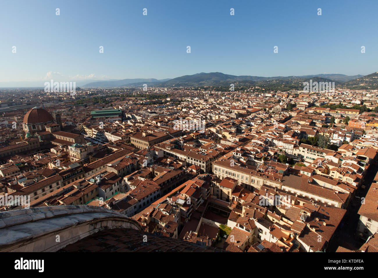 The view on Florence from the dome Duomo Stock Photo - Alamy