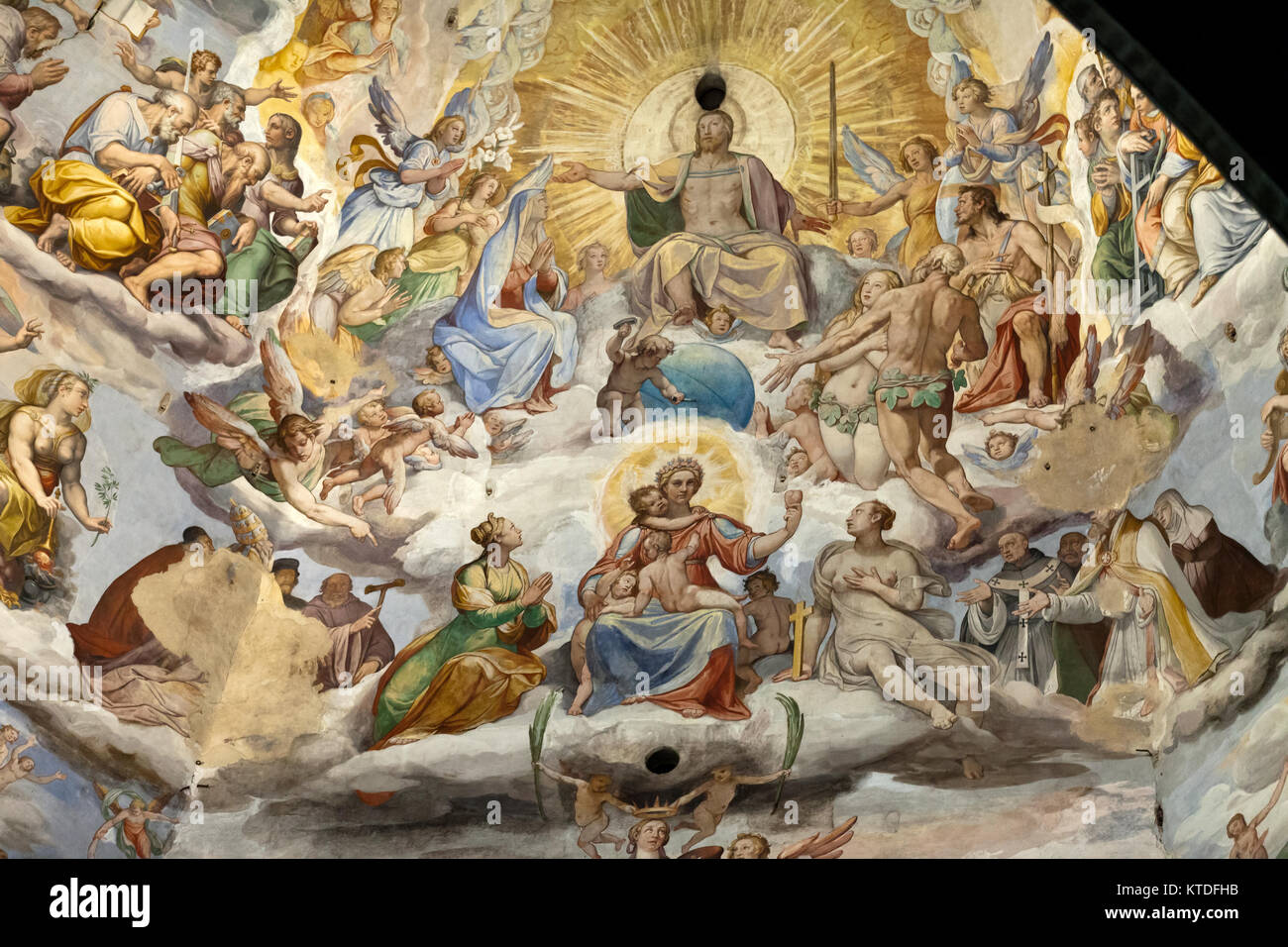 Florence Duomo The Last Judgement Inside The Cupola 3600 M2 Of