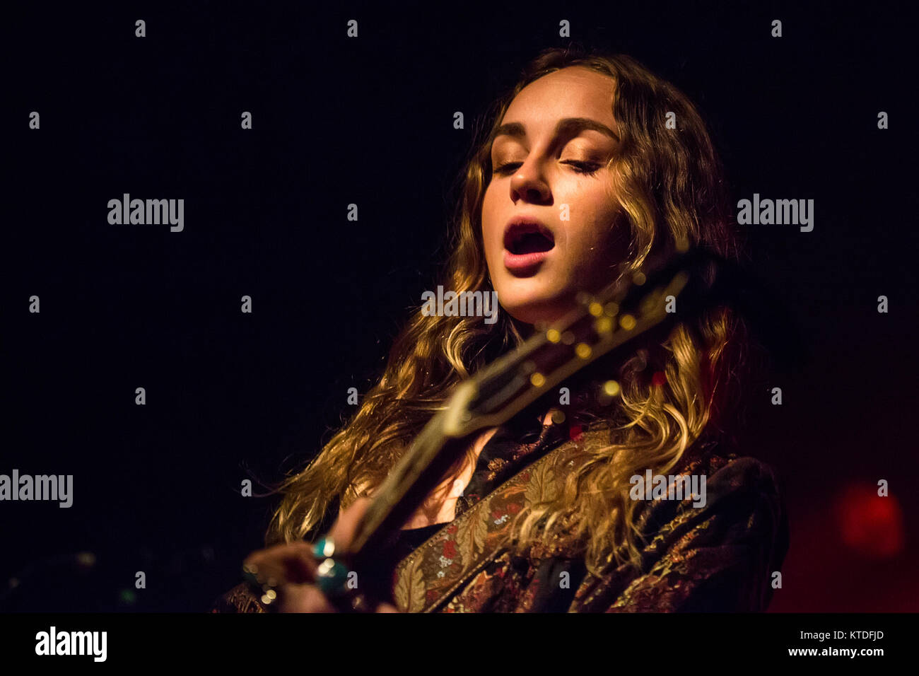 The American singer, songwriter and musician Zella Day performs a live ...