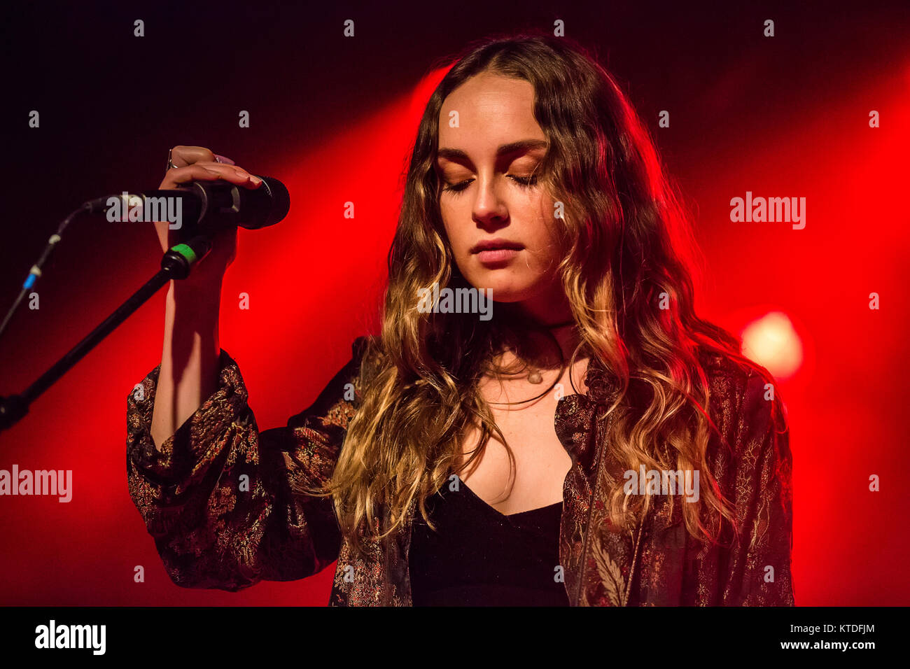 The American singer, songwriter and musician Zella Day performs a live ...