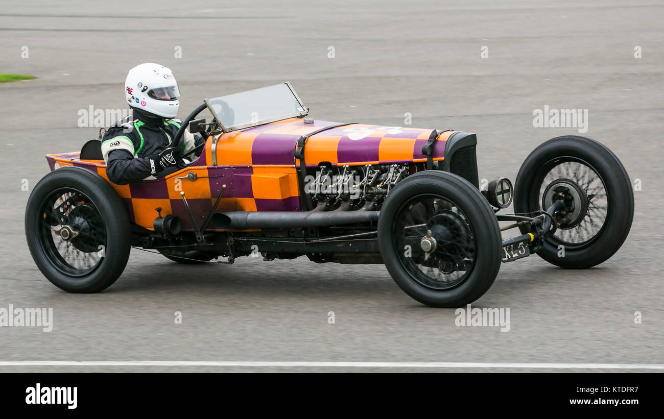 1921 GN Curtiss V8 Driven by Patrick Blakeney-Edwards at the Goodwood ...