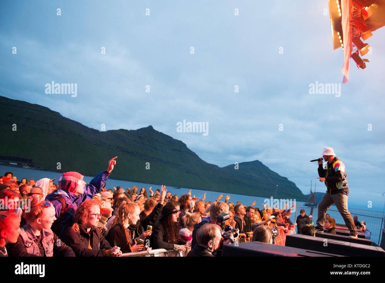 The legendary Danish rap group Malk De Koijn performs a live concert at ...