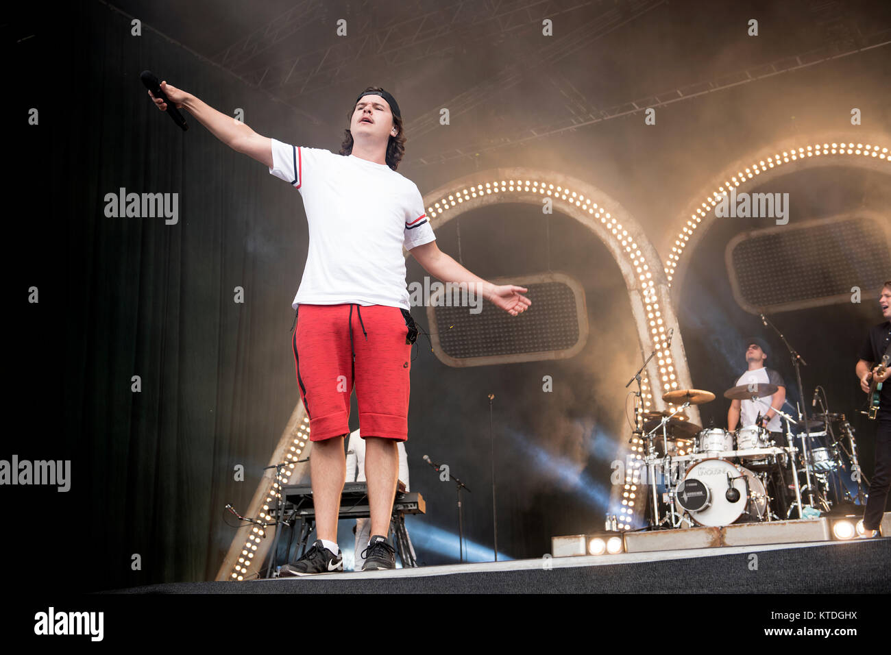The Danish singer Lukas Graham Forchhammer is the lead singer in his ...