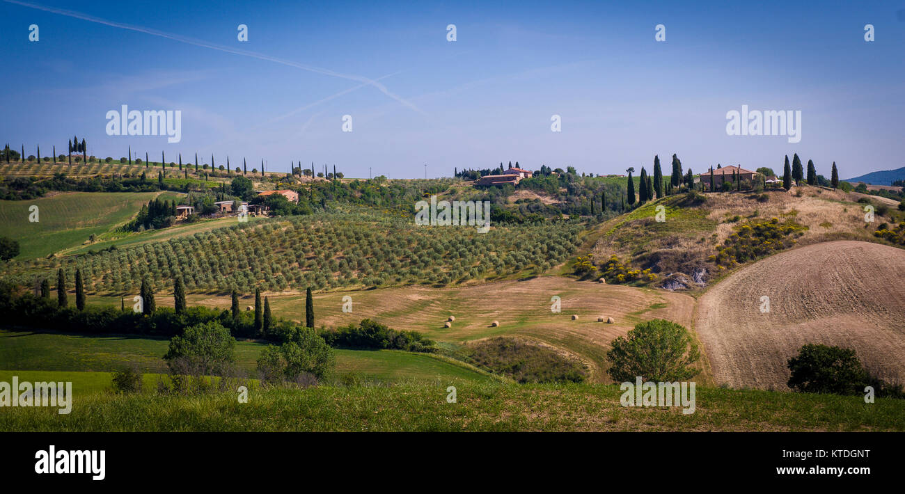 TUSCANY-MAY 31: tuscanian landscape in the beautiful Orcia Valley ...