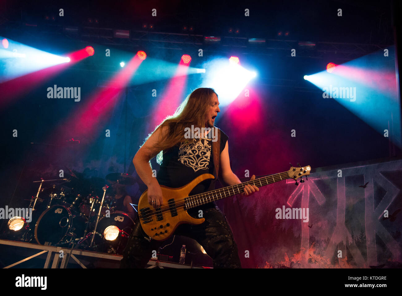 The Faroese heavy metal band Týr performs a live concert at the Nordic ...