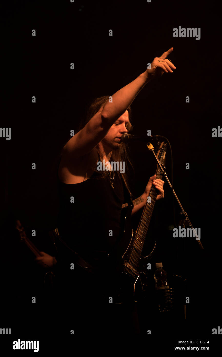 The Faroese heavy metal band Týr performs a live concert at the Faroese ...